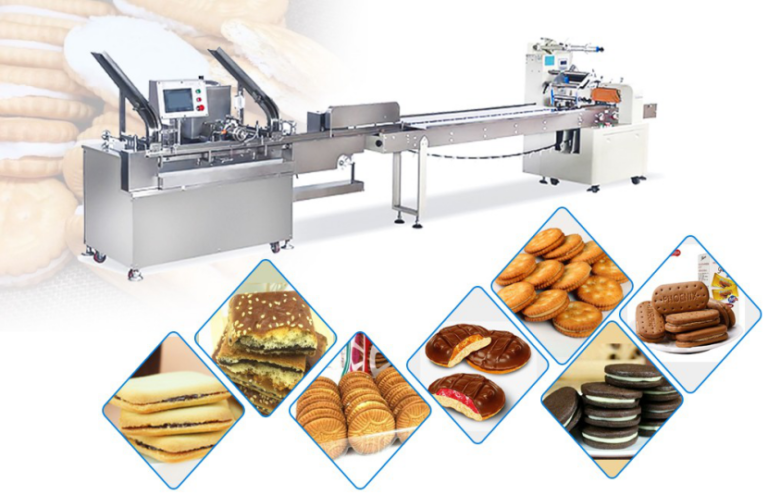 Vegetable Cookies Sandwich Biscuit Machine 220V380V With Siemens Motor ...