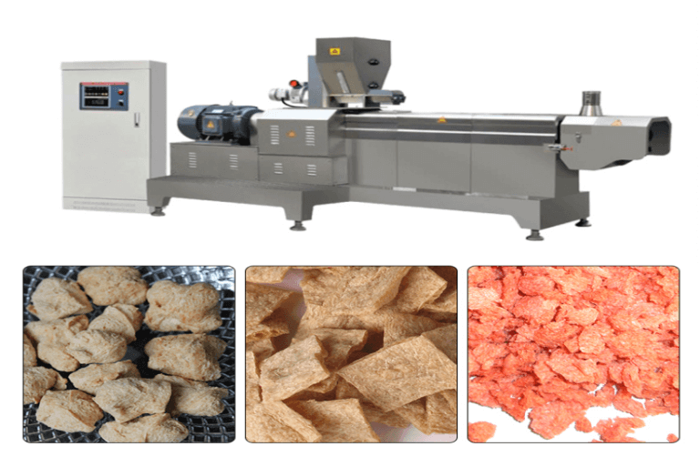 800-2000kg/h Soyabean Badi Making Machine With Double Screw Extruder ...