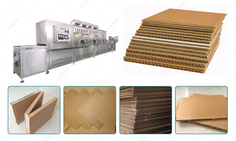 Microwave equipment drying cardboard - Shandong Loyal Industrial Co.,Ltd.